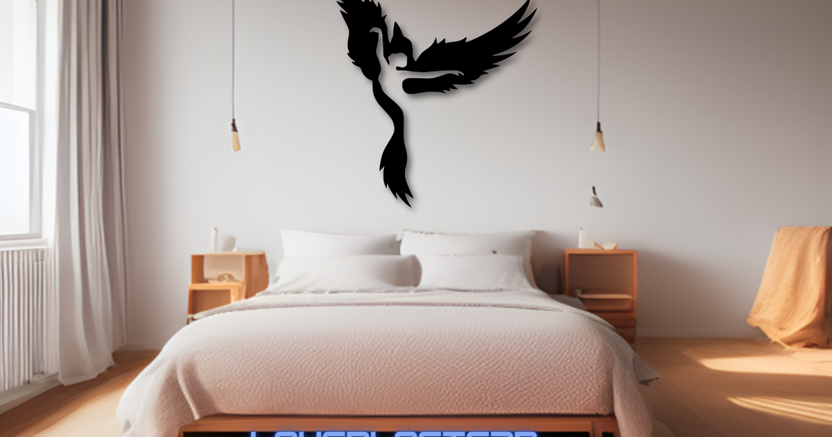 Human Phoenix Bird Wall Art by LayerLogic3D | Download free STL model ...