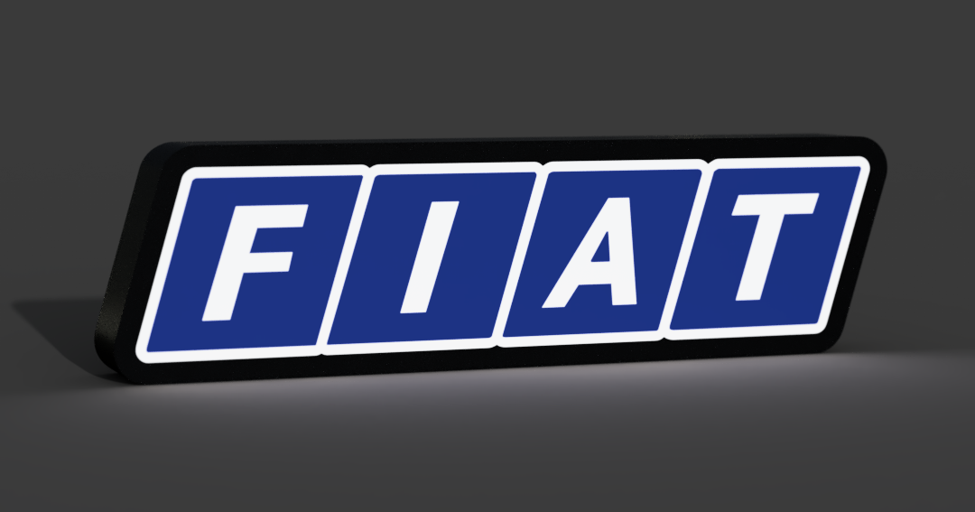 Fiat Lightbox LED Lamp by braga3dprint | Printables Store