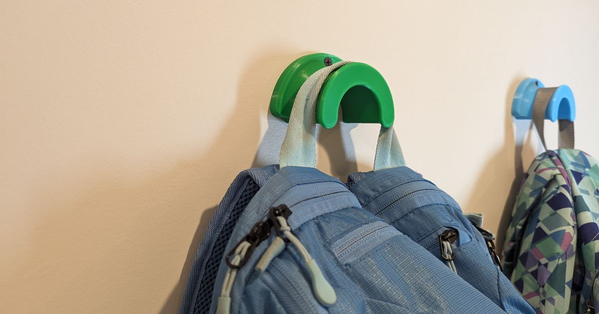 Backpack hook for stud mounting by Lowell Alleman | Download free STL ...