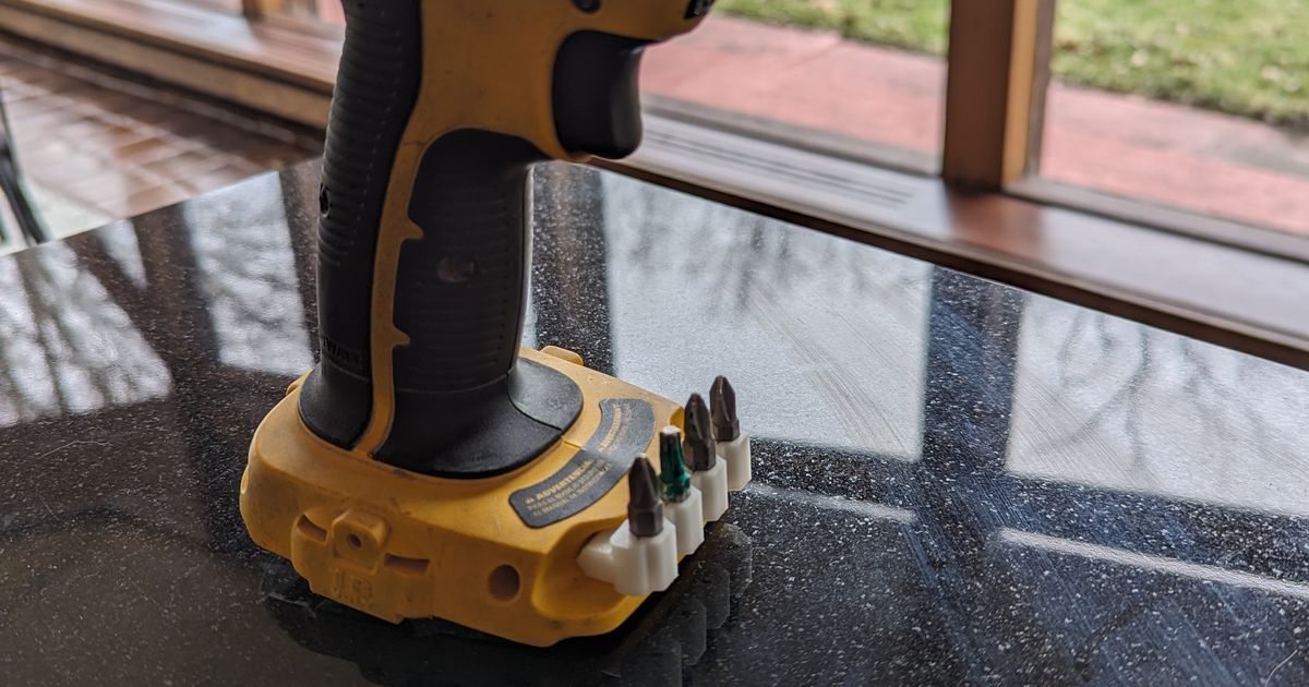 Dewalt 18v Impact Driver Bit Storage by Stephen McKinney | Download ...