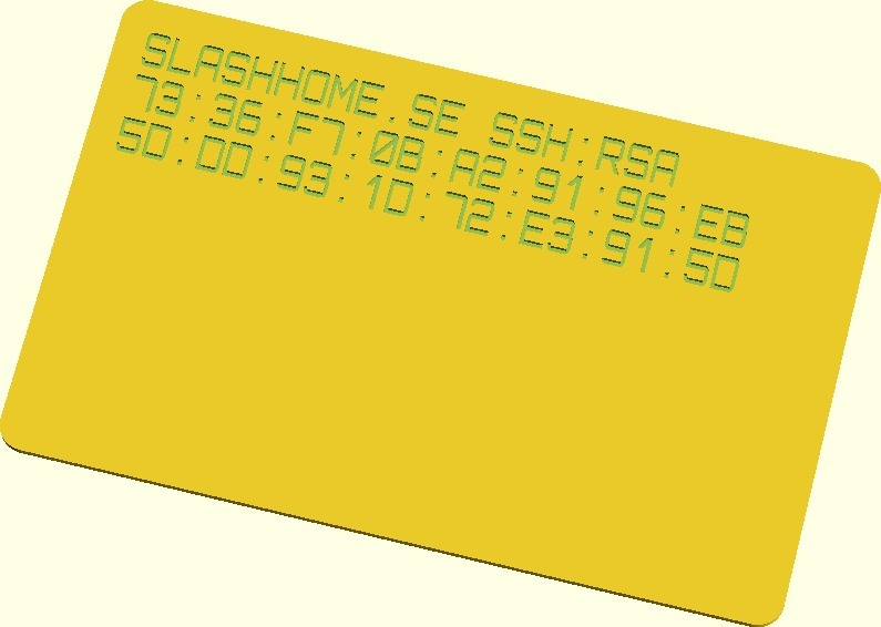 Text card by Ornotermes | Download free STL model | Printables.com