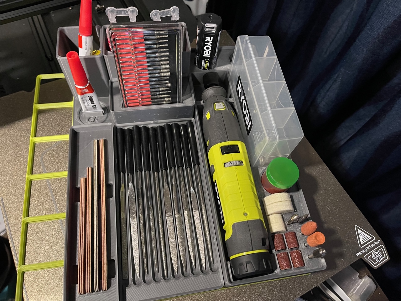 Ryobi Rotary Tool model FVM51 Gridfinity bin by Frank | Download free ...