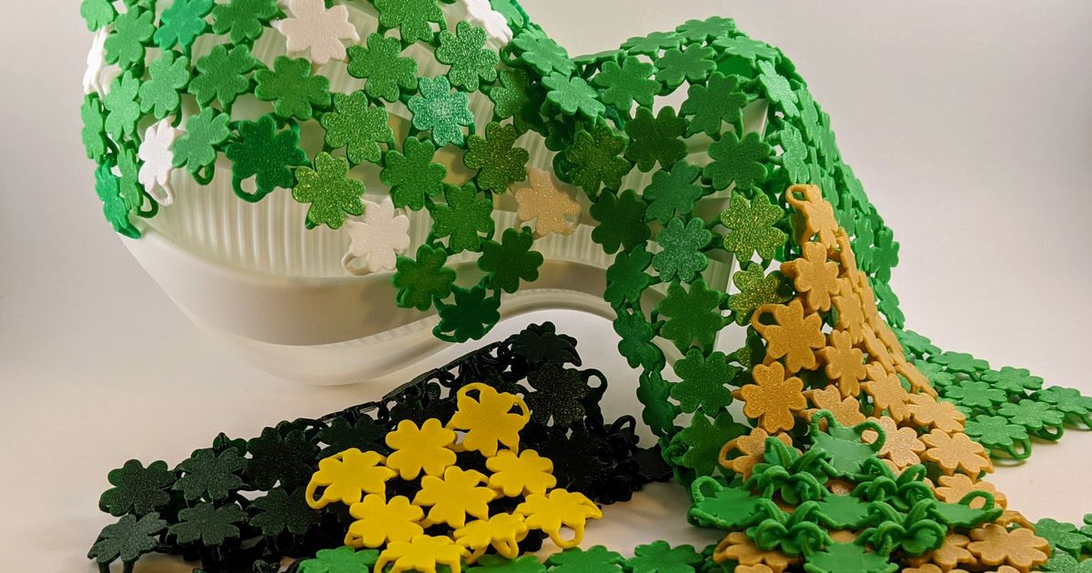 Shamrock Chainmail Fidget ⌘ 15 Sizes by Grandpa 3DPrints | Download ...