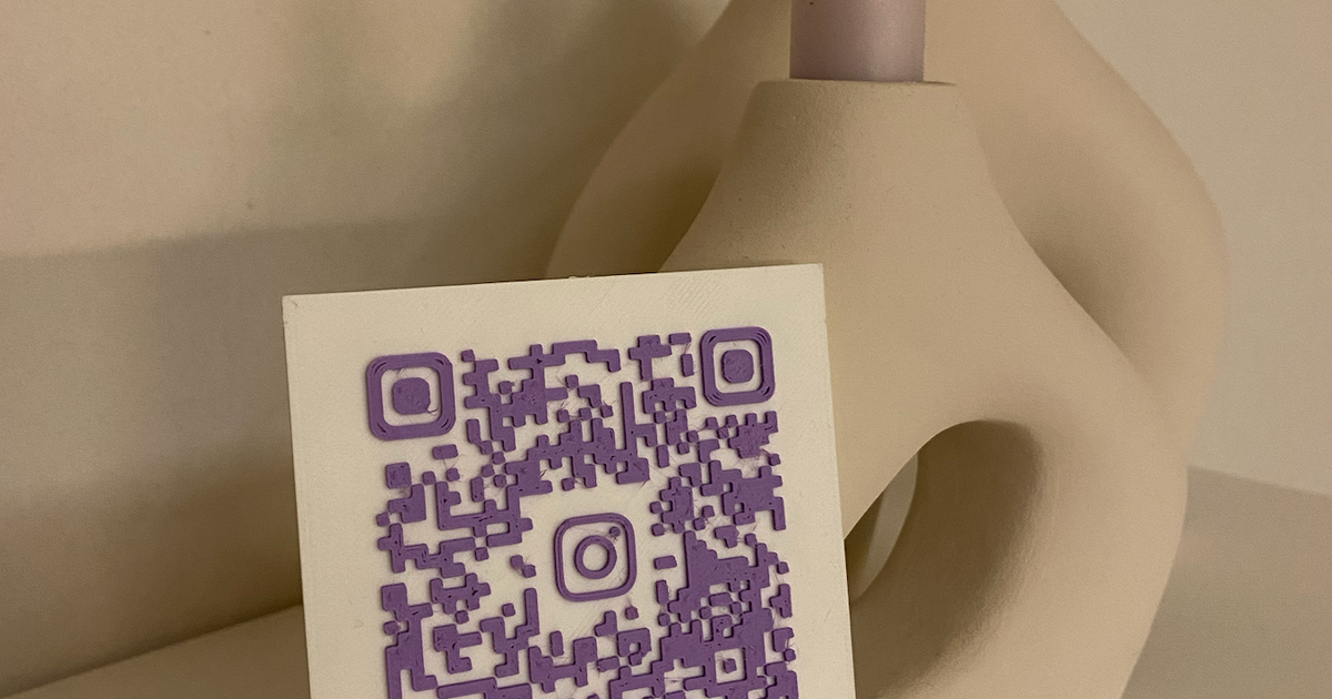 Customisable instagram account QR code sign by Tom Volckaert | Download ...