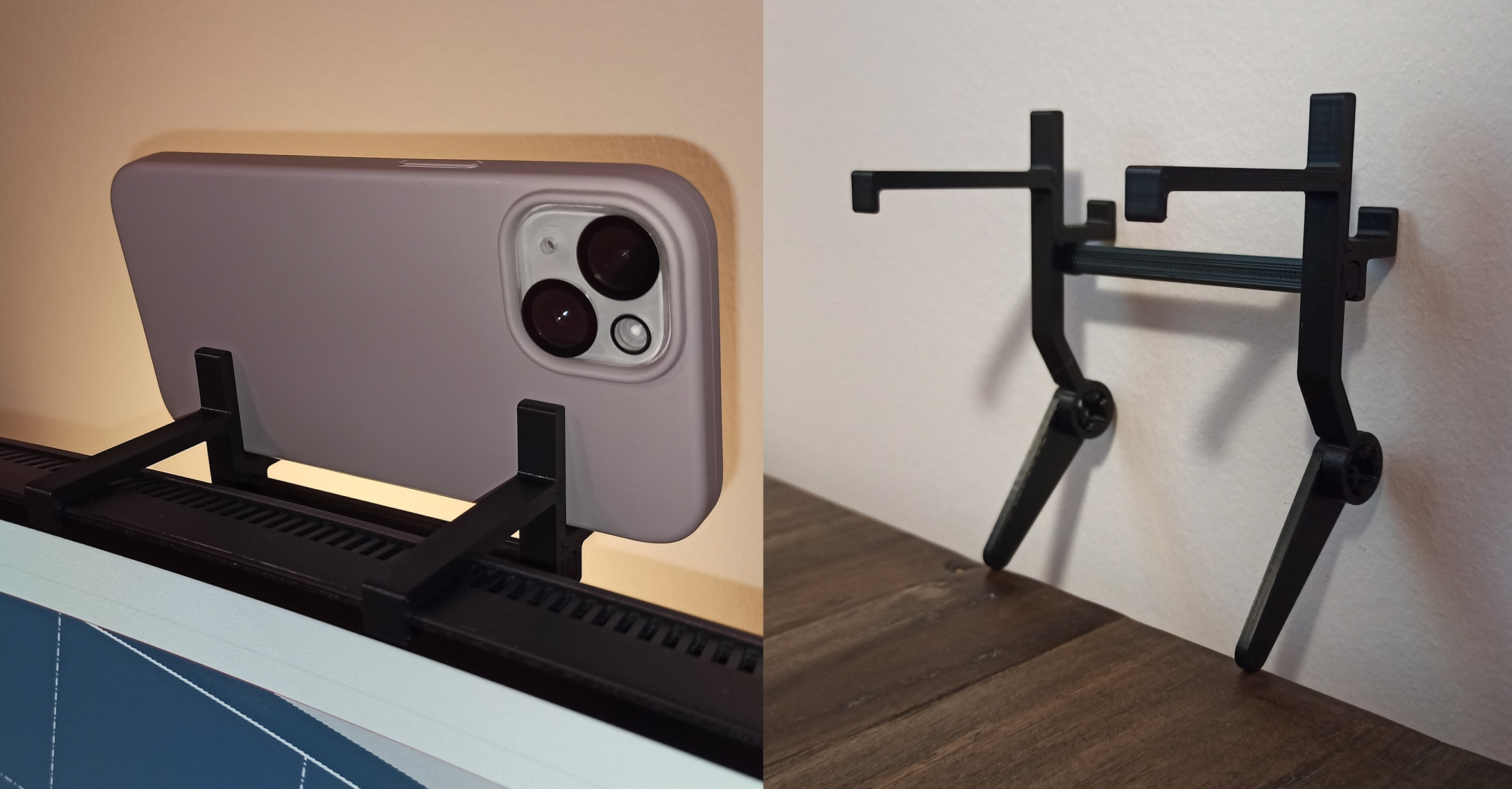 Universal Monitor Phone Mount by Dario A. R. | Download free STL model ...