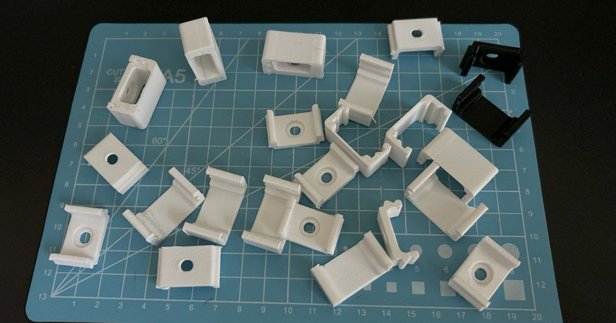 18mm, 2- piece Cable Clamp by Schaffer.la | Download free STL model ...