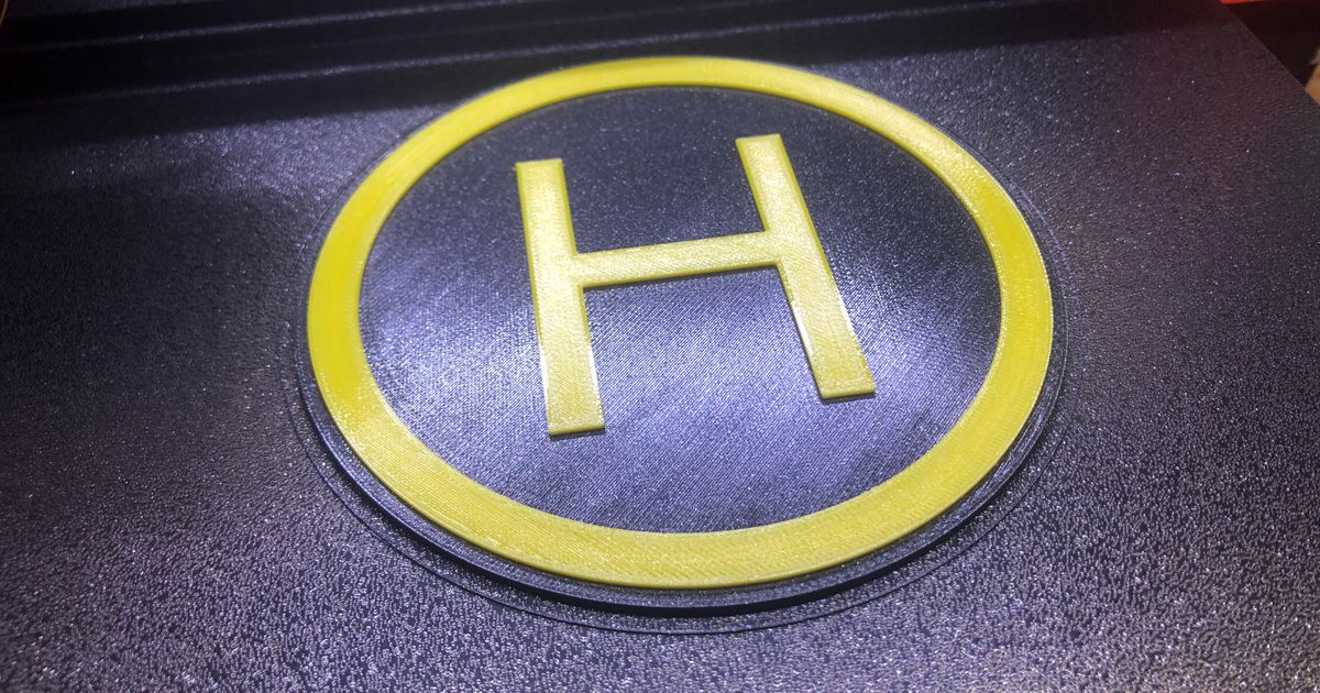 Helicopter Landing Pad by RC Ade | Download free STL model | Printables.com