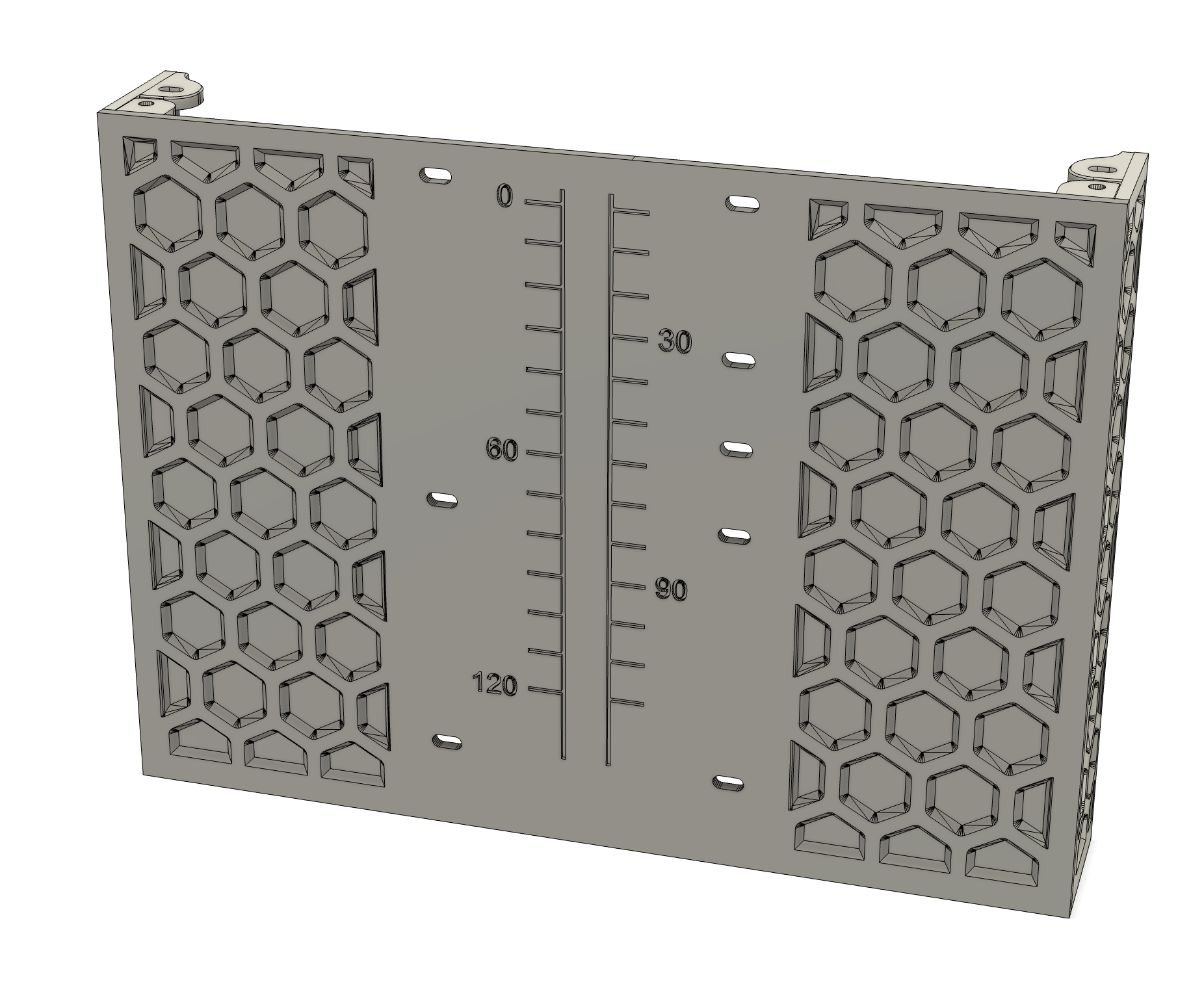 Hex pattern electronics compartment side covers plus hex pattern mid ...
