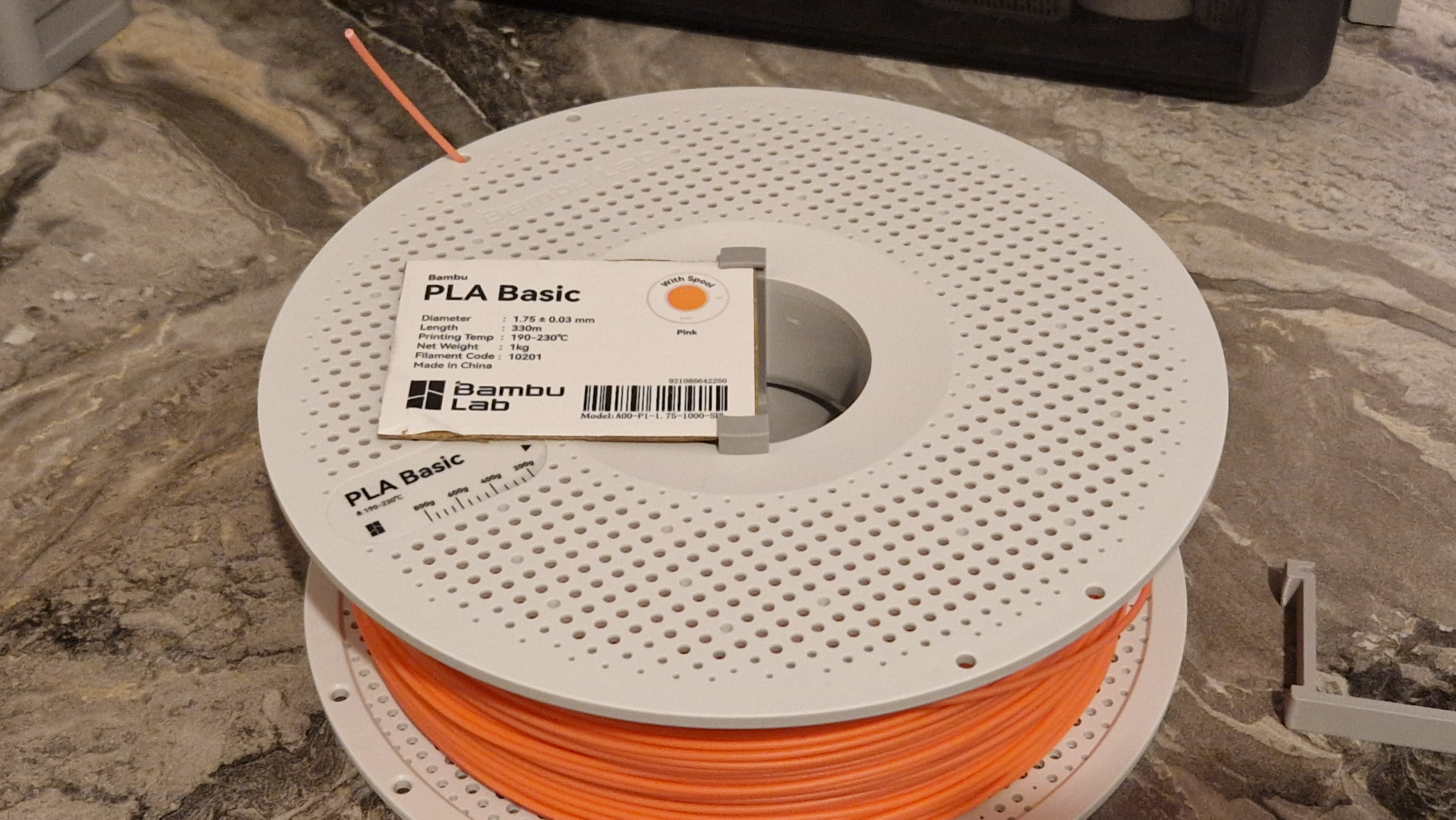 Filament label holder on the spool. by THEuda | Download free STL model ...