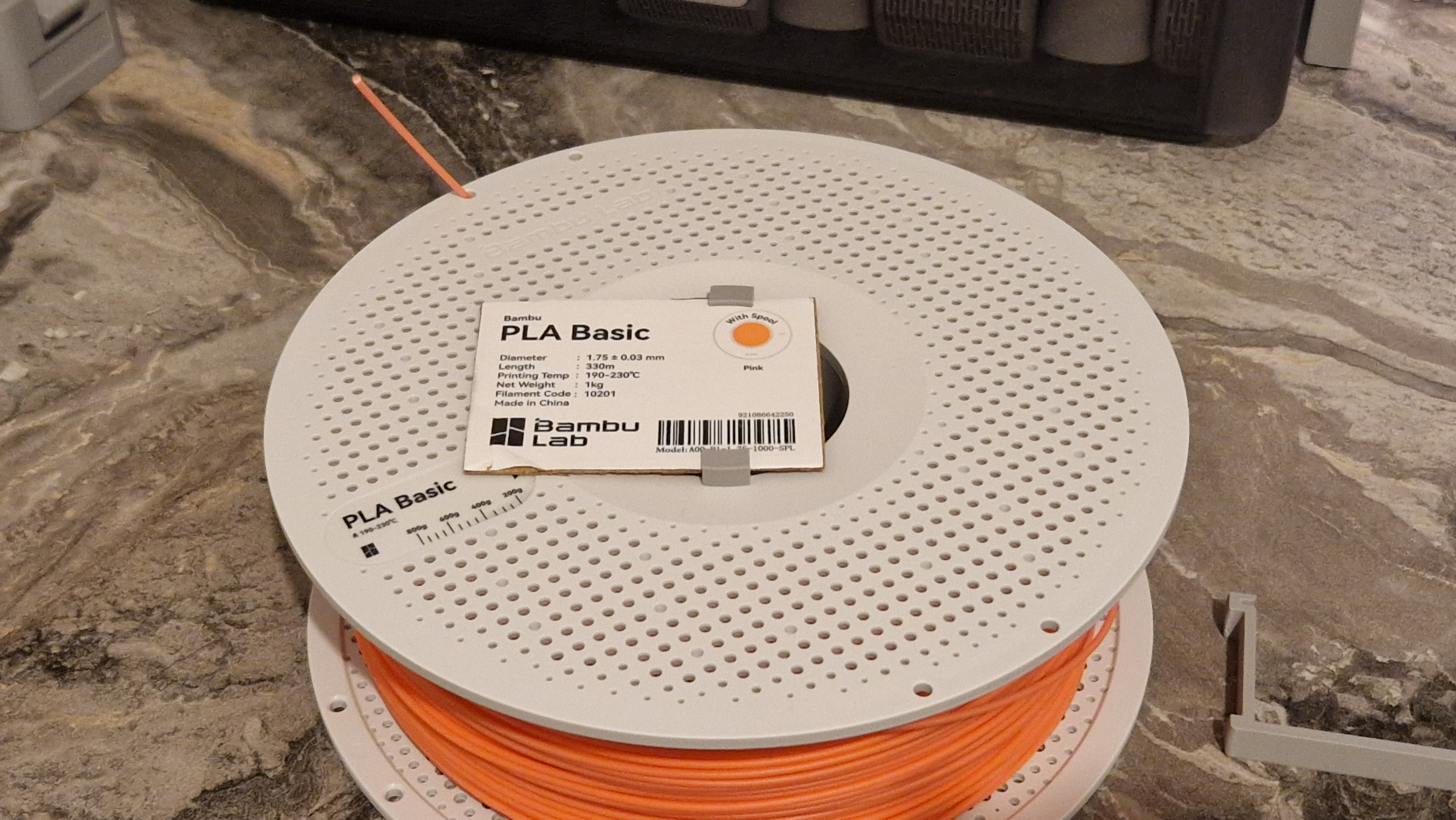 Filament label holder on the spool. by THEuda | Download free STL model ...