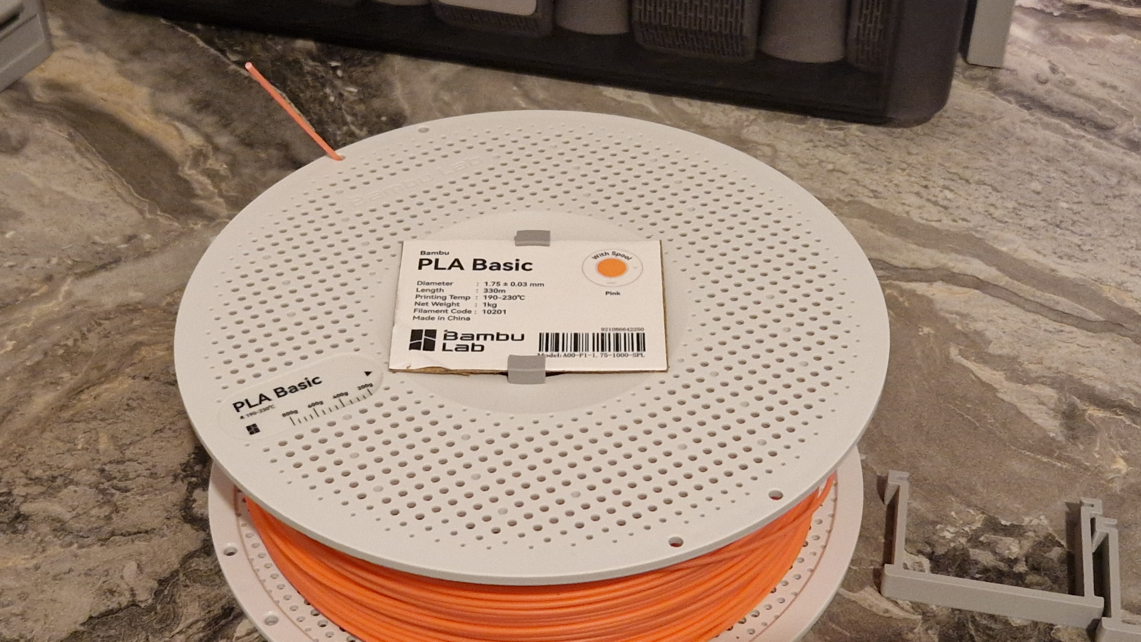 Filament label holder on the spool. by THEuda | Download free STL model ...