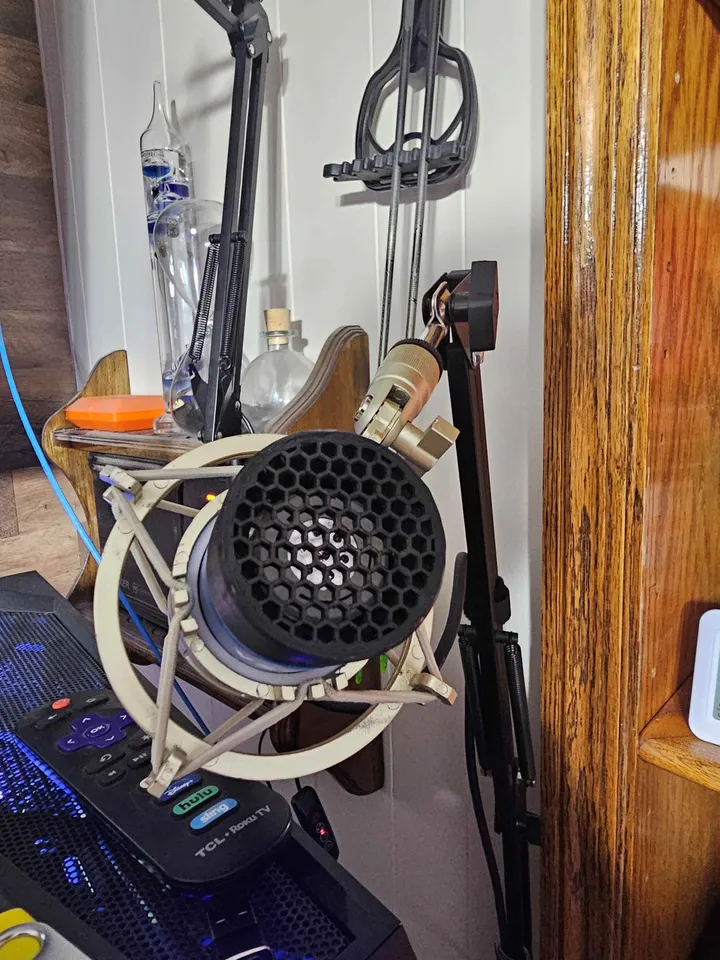 Custom Mic Cover by William Bauman | Download free STL model ...