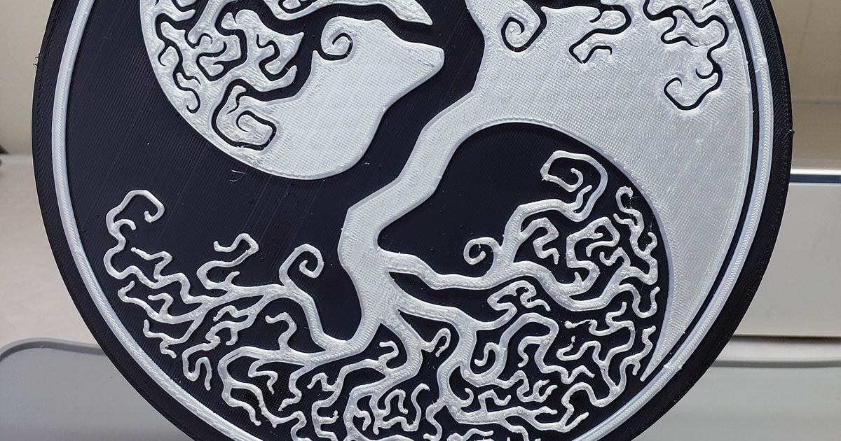 Tree of Life Yin Yang 2 von Clod Stomper Productions | Kostenloses STL ...
