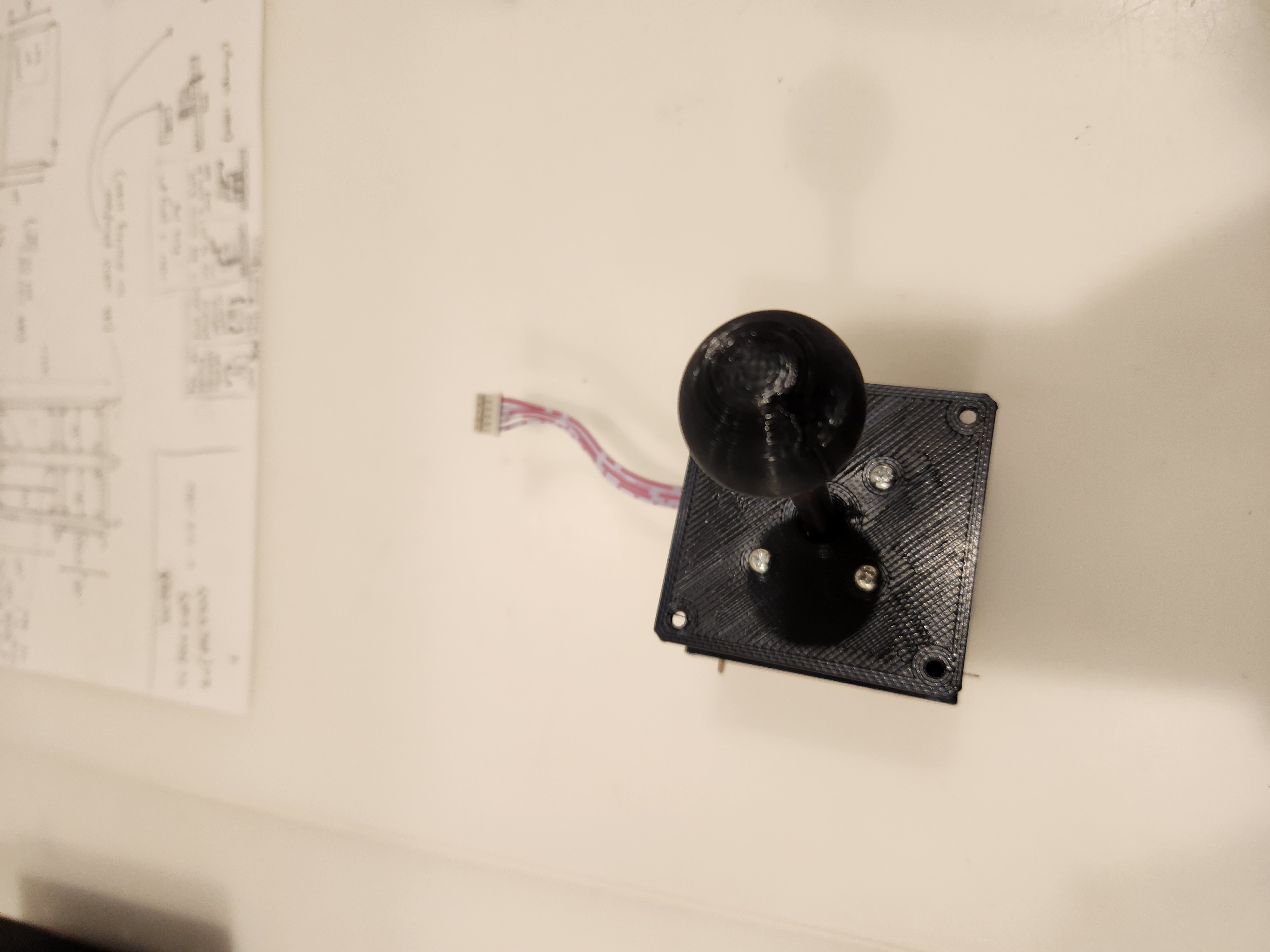 3d Printed Arcade Joystick By Tin Foil Hat Download Free Stl Model