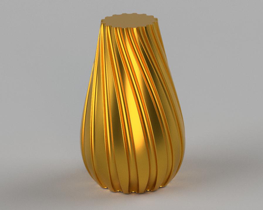 Vase simple and knurling by krecik | Download free STL model ...