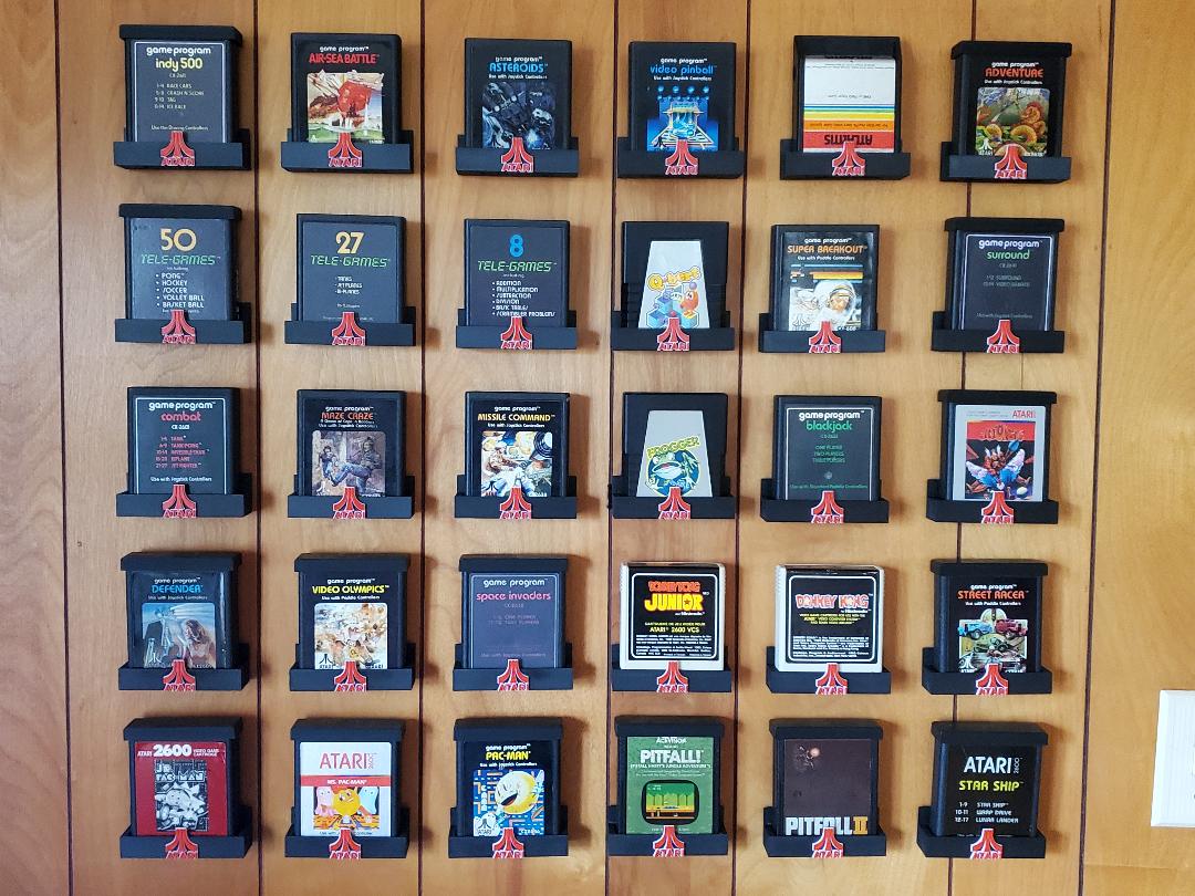 Atari 2600 Cartridge Shelf Remix by Harker83 | Download free STL model ...