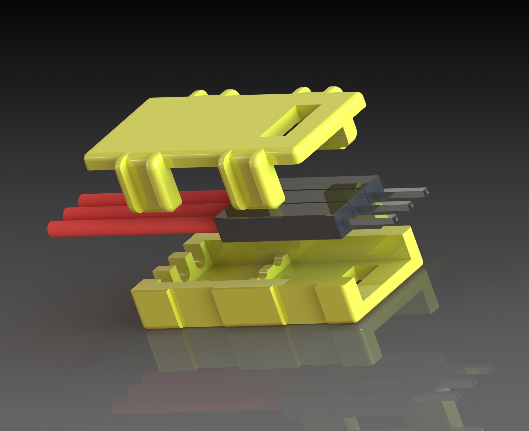 Connector housing Dupont 3Pin 12mm by NERDCORNER | Download free STL ...