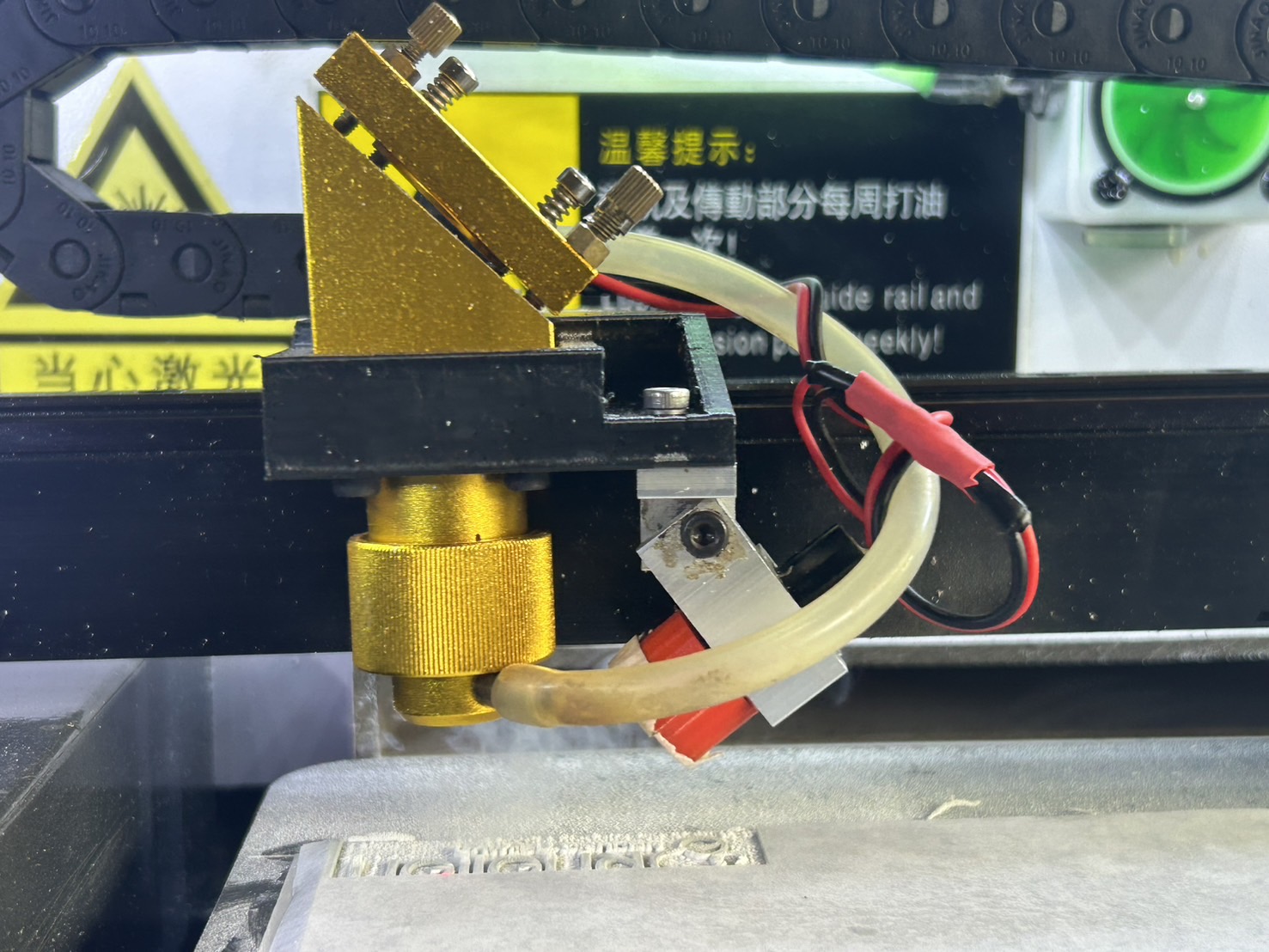 Nozzle plate for K40 laser by Hiart Printshop | Download free STL model ...
