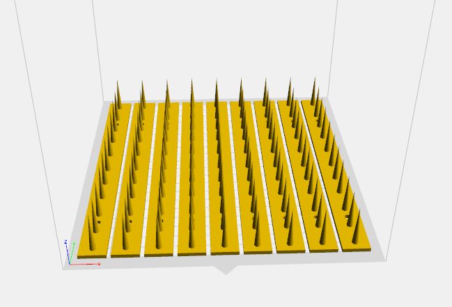 Simple bird spikes by 3dgranddad | Download free STL model | Printables.com