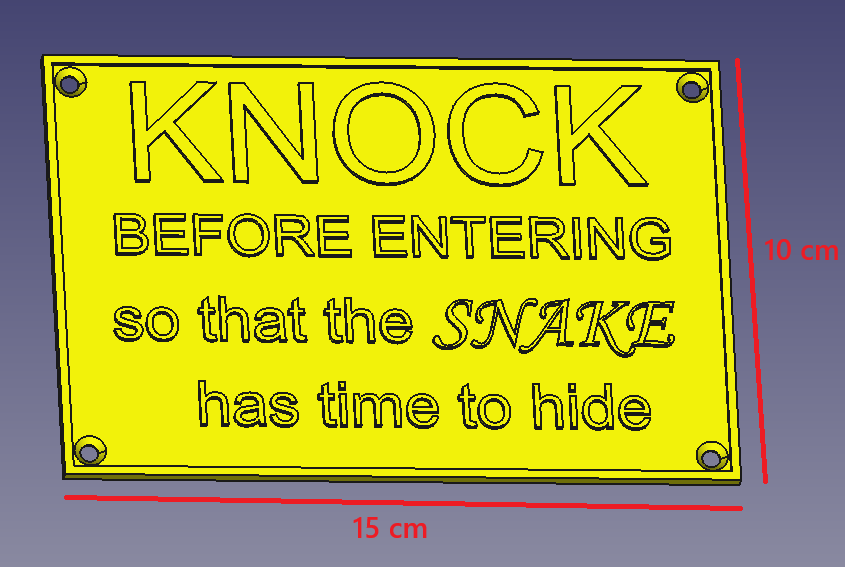 warning sign - knock before entering - teenager door signe by Krystian ...