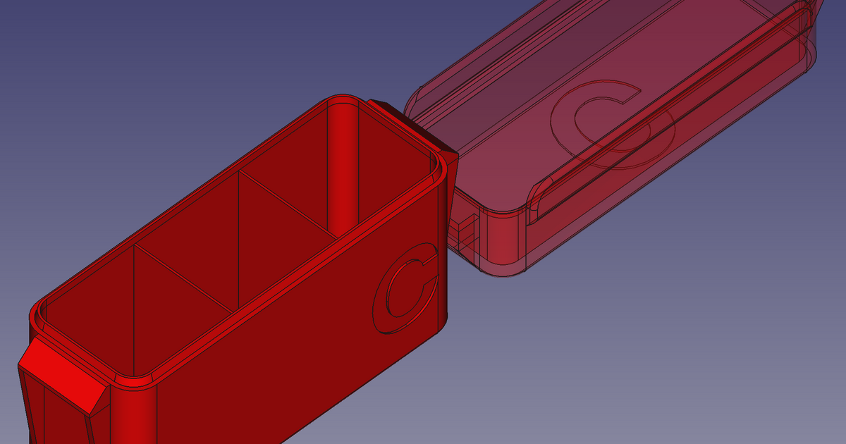 C Battery, 1 Row, Opposing Spring Latch Battery Box by brass_ring ...