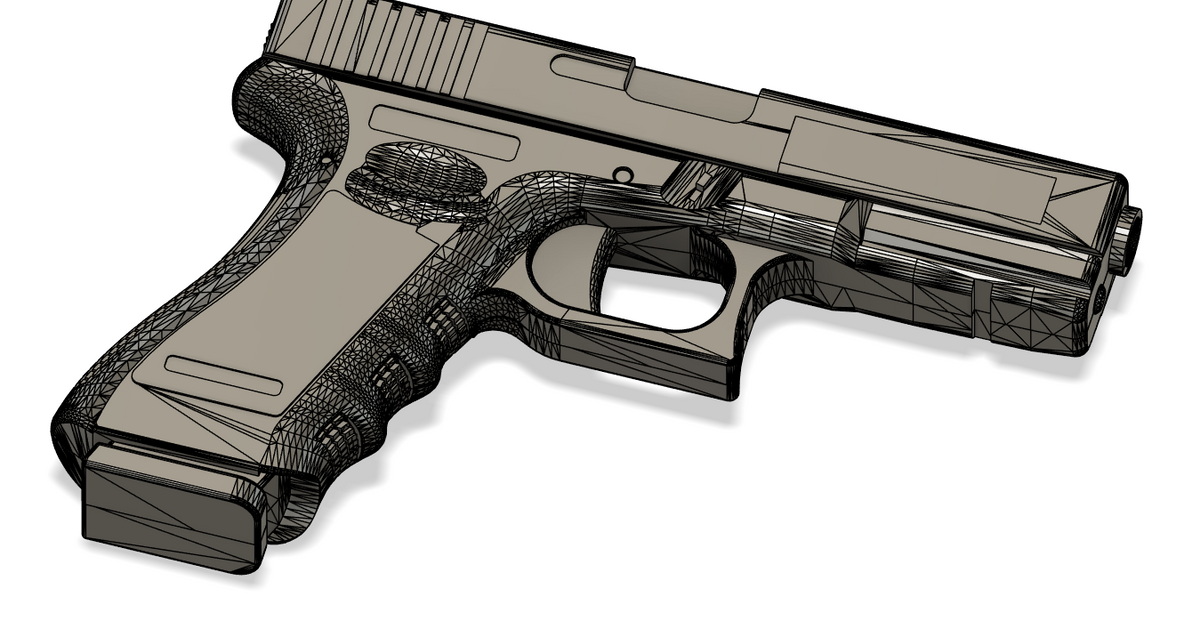 Glock 22 replica, easy printing, weight adding by Vinni | Download free ...