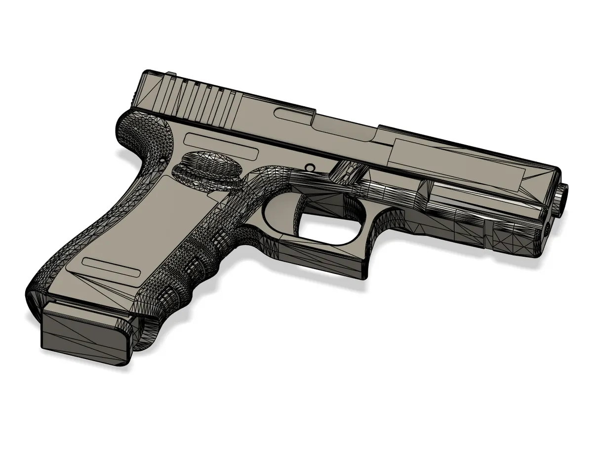 Glock 22 replica, easy printing, weight adding by Vinni | Download free ...