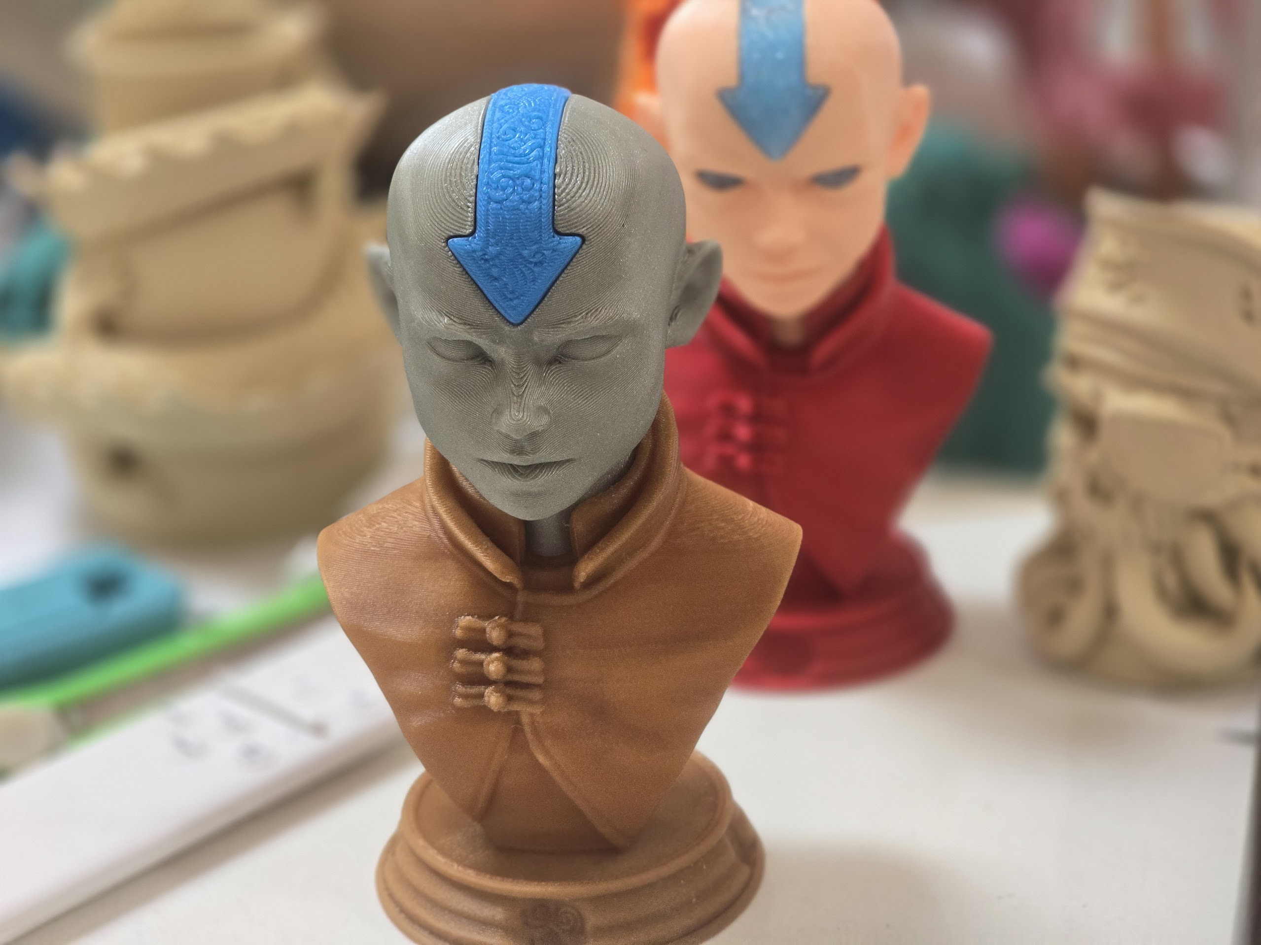 Avatar Aang bust by Wekster | Printables Store