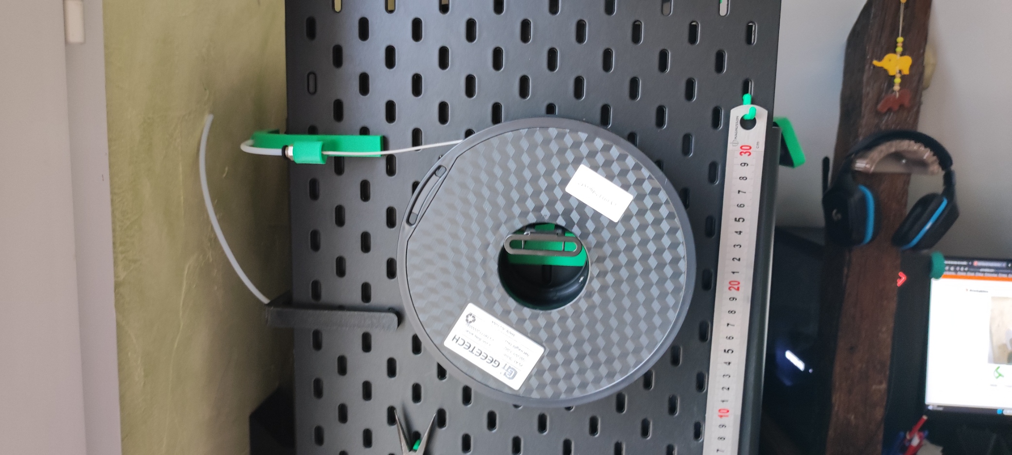 Side Filament Guide Arm for P1P / P1S / X1C Ikea Skadis mount by ...