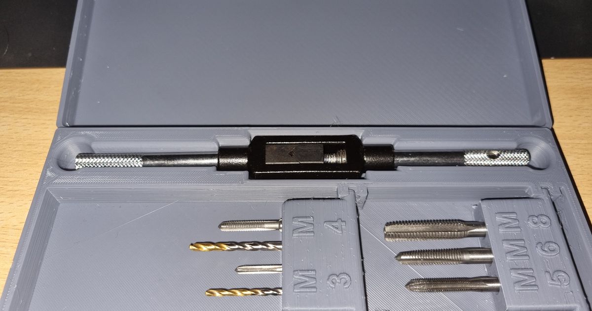 M3 - M8 Tap Set Case by Tony Peaker | Download free STL model ...
