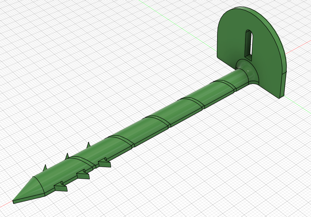 Ground garden stake (fabric/textile + stake/pin) by Viktor M ...