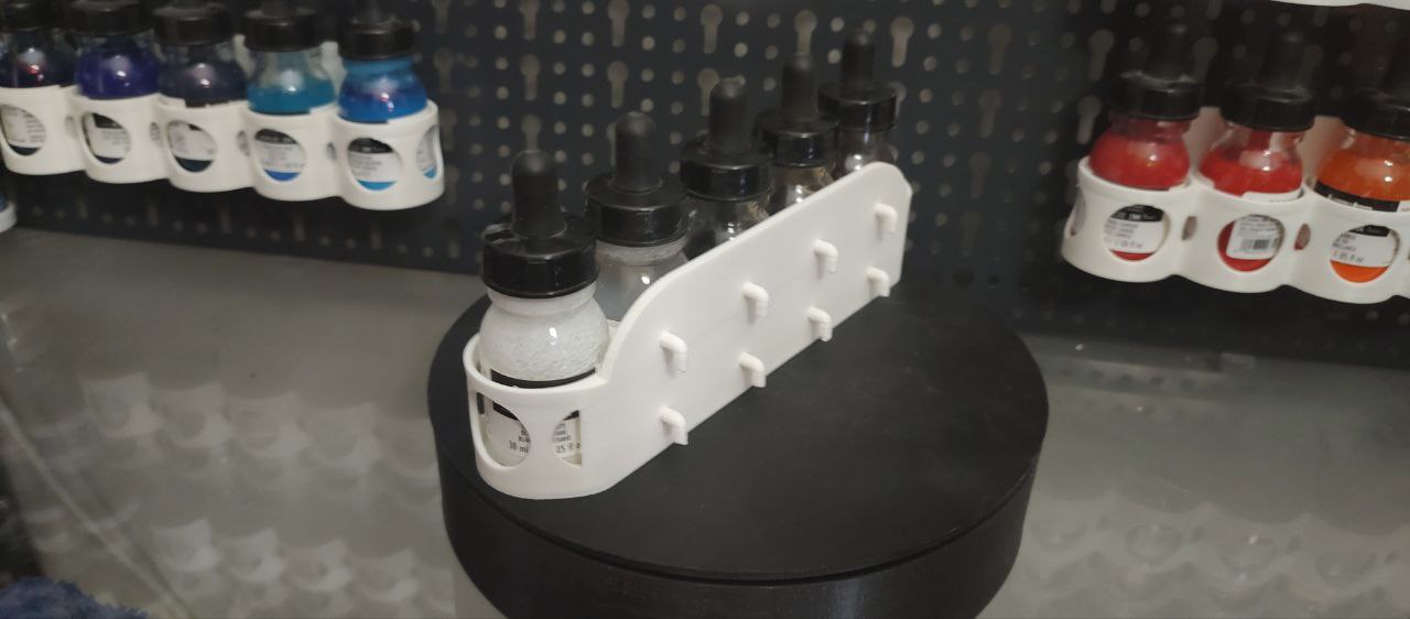 Liquitex and other Inks Holder for Leroy Merlin pegboard by myDMfactory ...