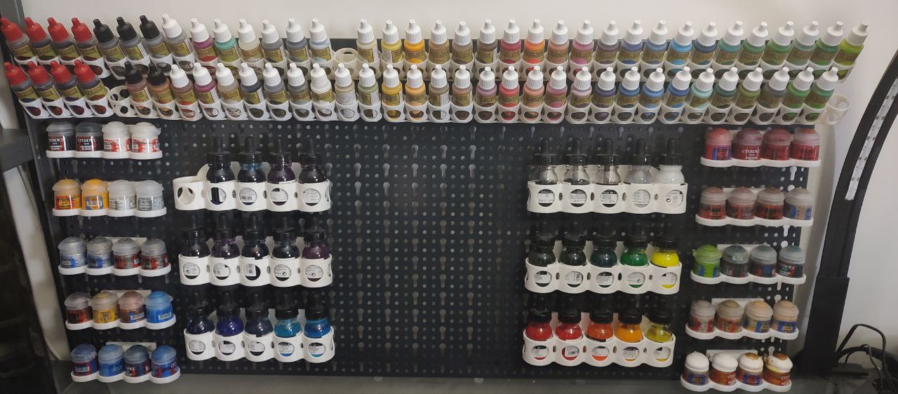 Liquitex and other Inks Holder for Leroy Merlin pegboard by myDMfactory ...