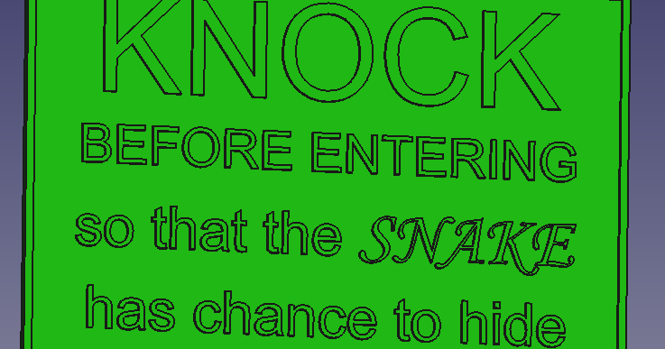 Warning sign - knock before entering - iteration2- chance by Krystian ...