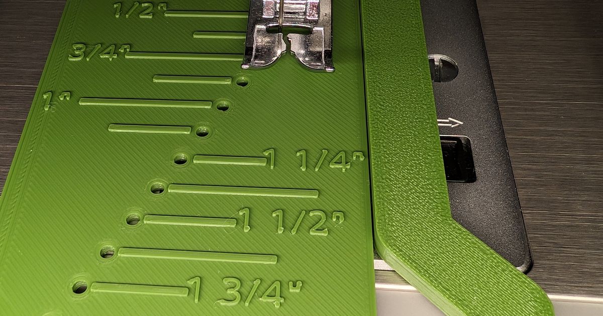 Seam Guide Ruler by xPlatypusVenom | Download free STL model ...