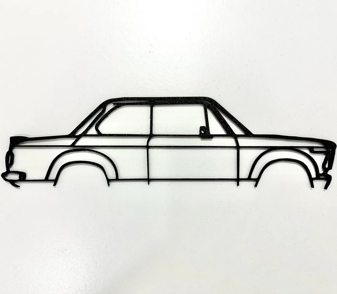BMW 2002 Silhouette by Gonçalo Oliveira | Download free STL model ...