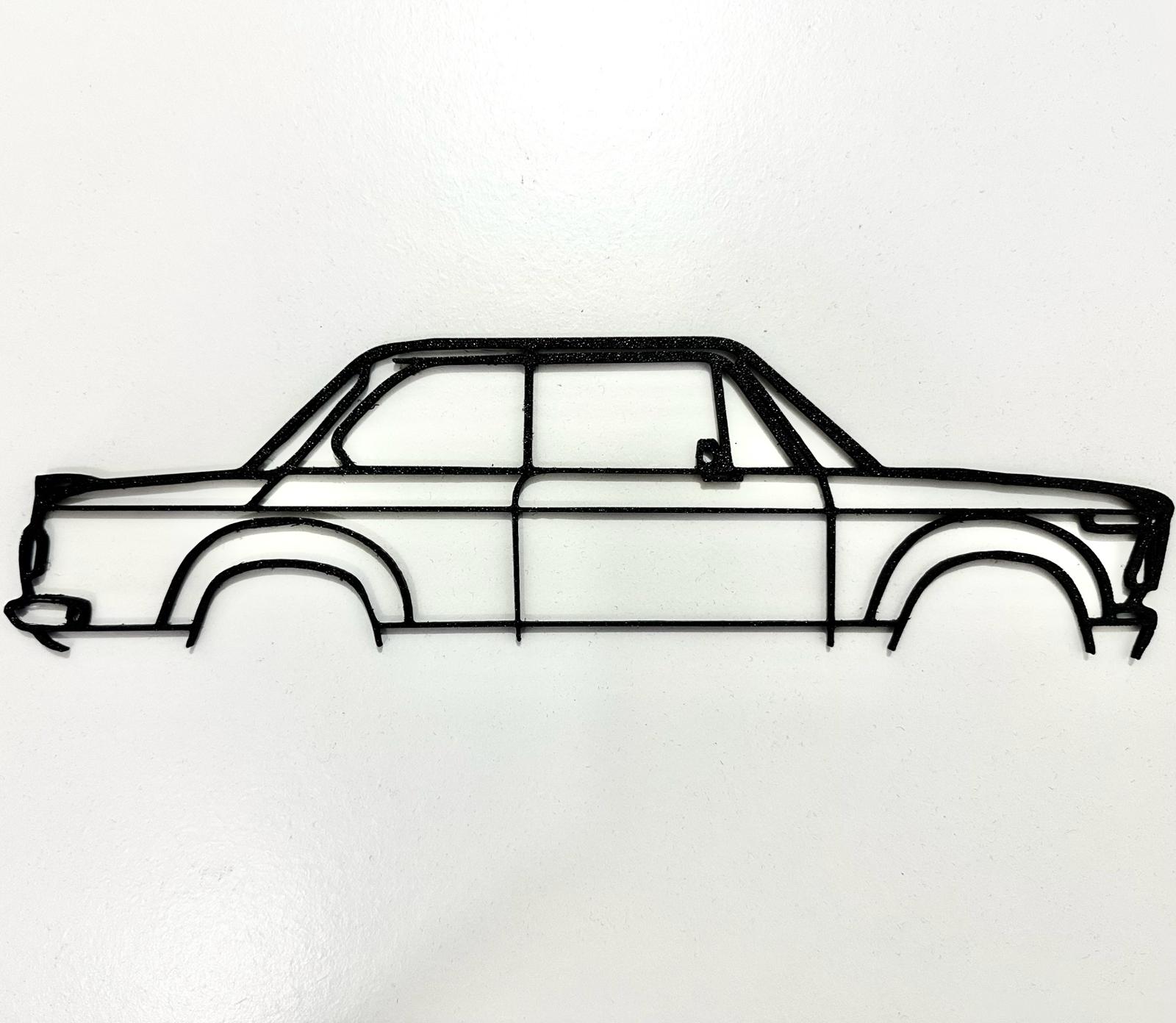 BMW 2002 Silhouette by Gonçalo Oliveira | Download free STL model ...