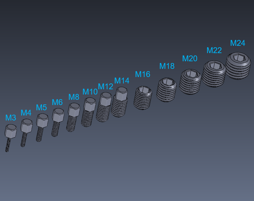 Metric thread testbolt by Balazs | Download free STL model | Printables.com