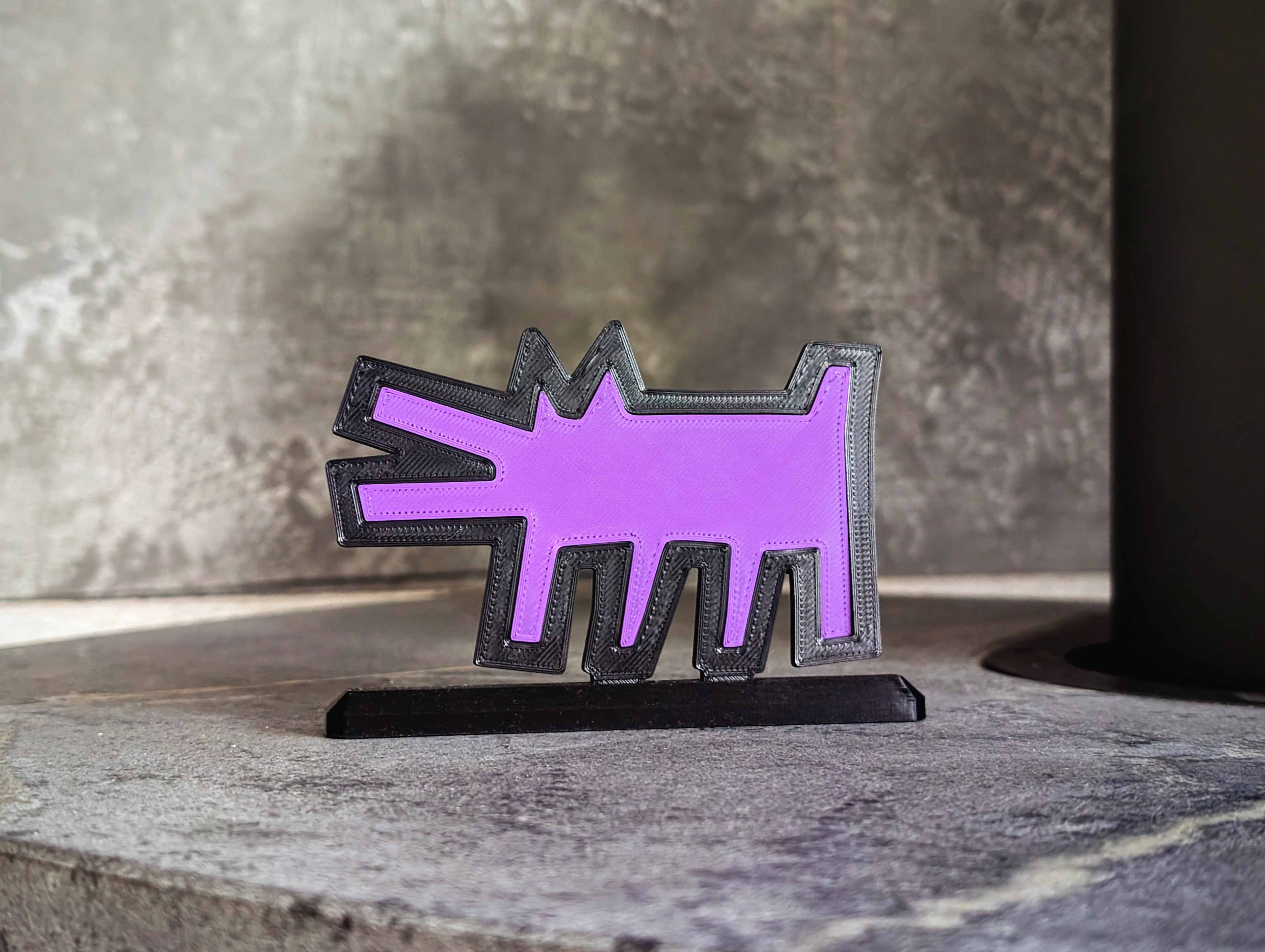 Keith Haring's Dog Display by dohnni | Download free STL model ...