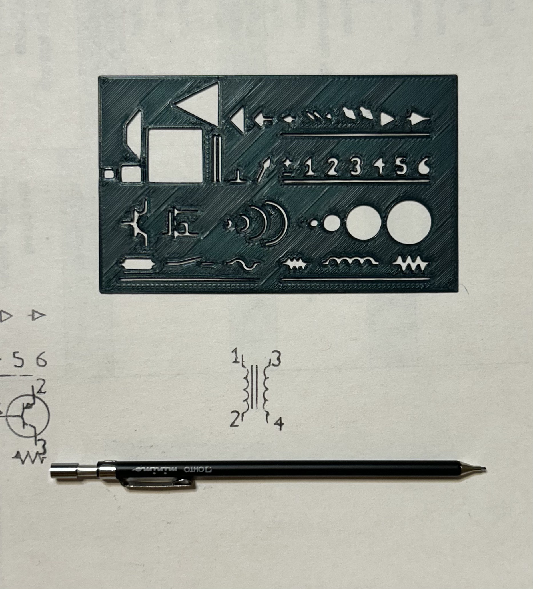 UFS-156 More Electrical Diagrams Stencil or Circuit Template by ...