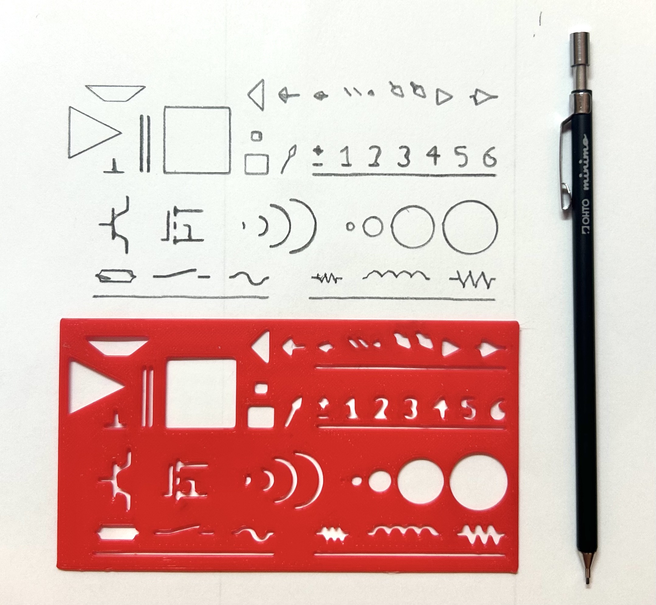 UFS-156 More Electrical Diagrams Stencil or Circuit Template by ...