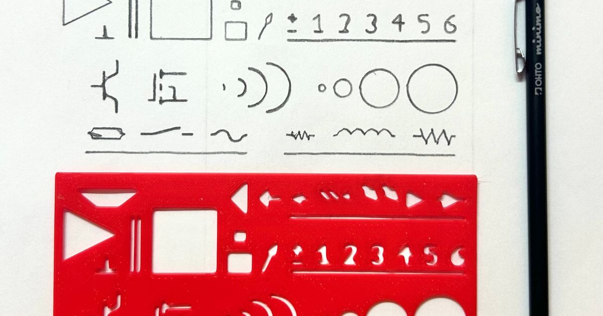 UFS-156 More Electrical Diagrams Stencil or Circuit Template by ...