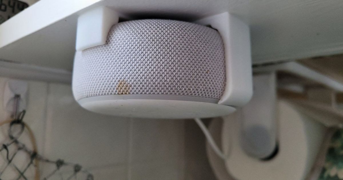 Echo Dot Gen 3 Under Cabinet Mount by StuffMaker2 | Download free STL model | Printables.com