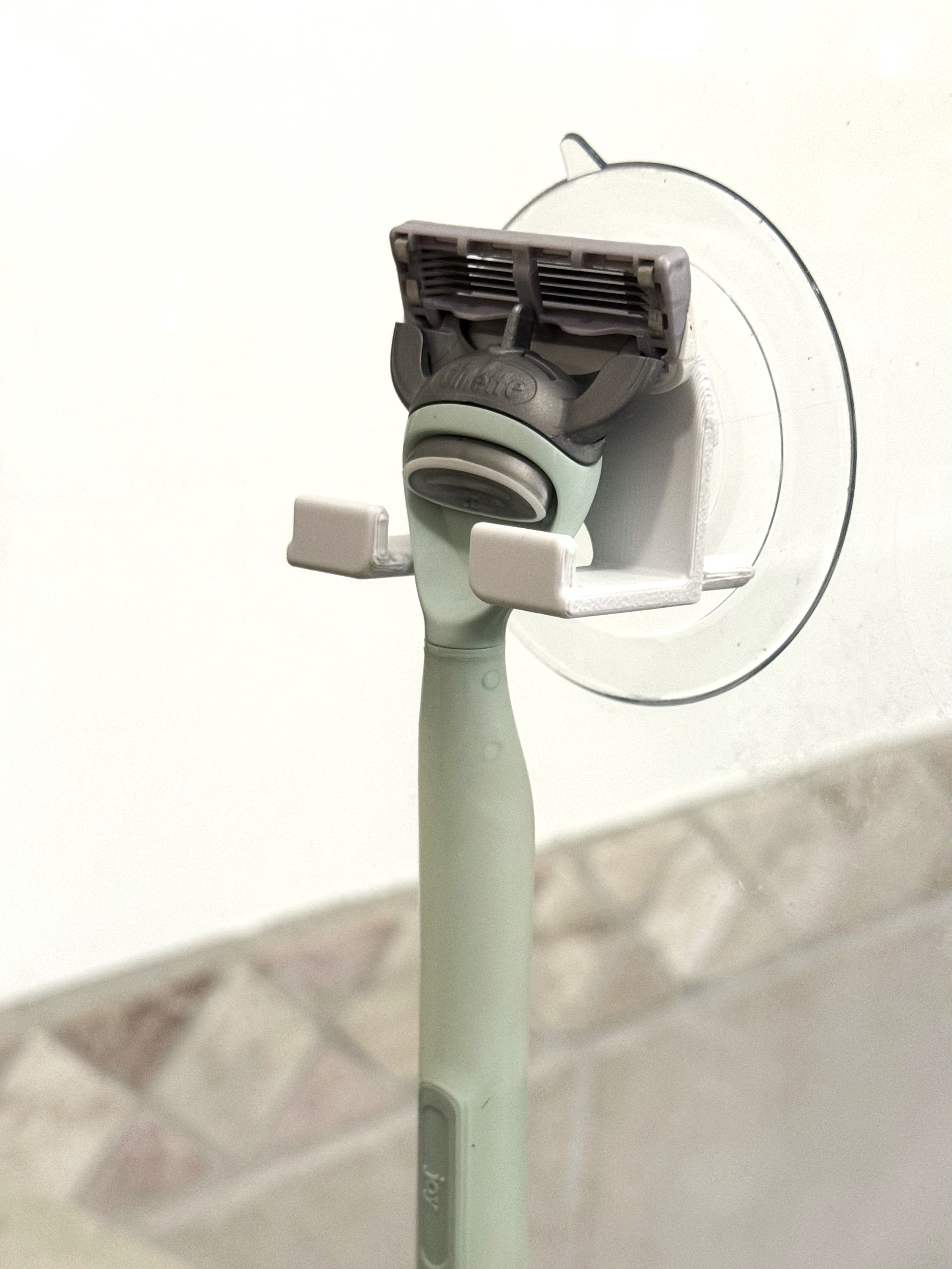 Suction Cup Razor Holder by pecuriosity | Download free STL model ...