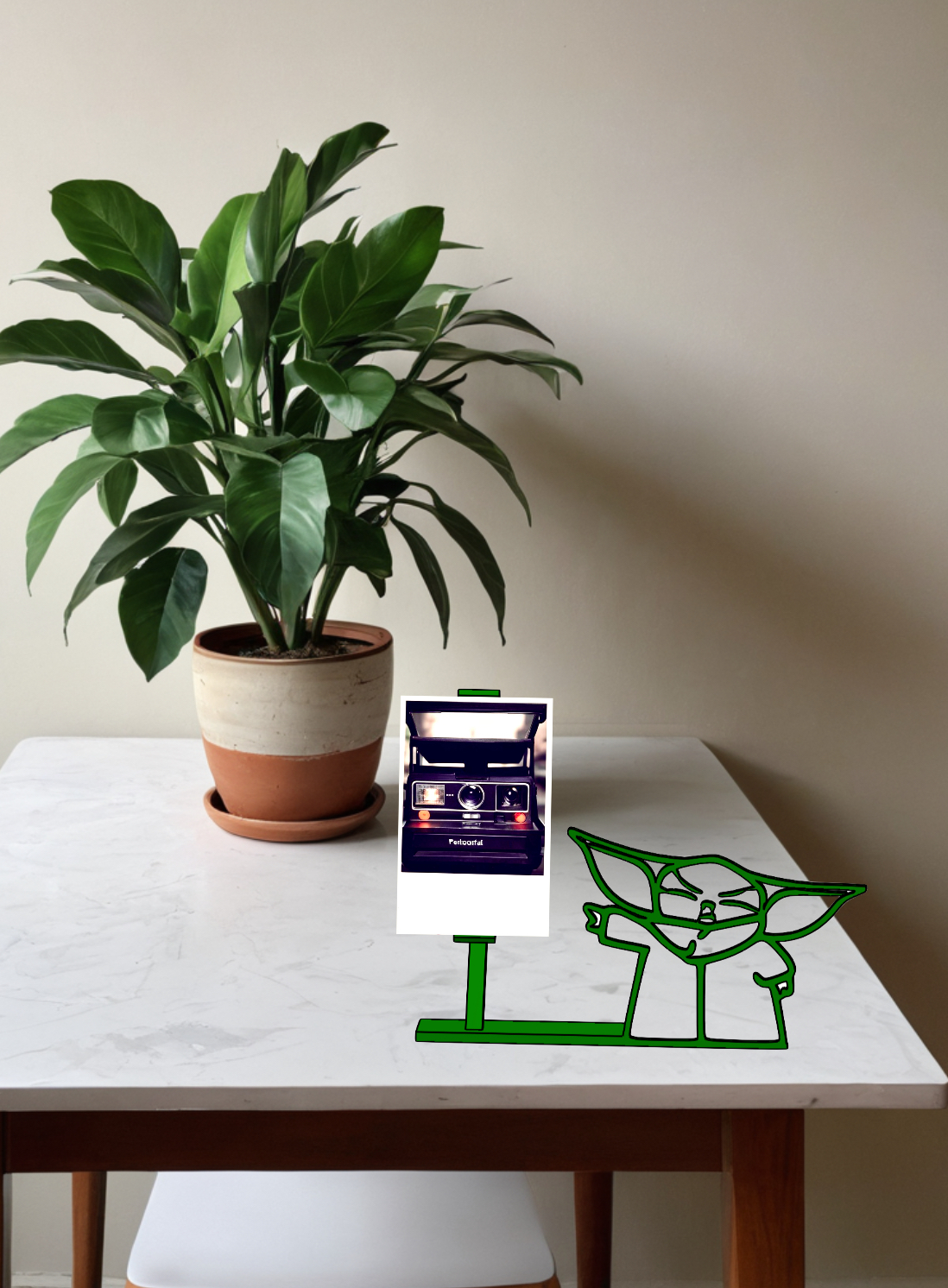 Grogu force frame for instax mini by Bgpiper | Download free STL model ...