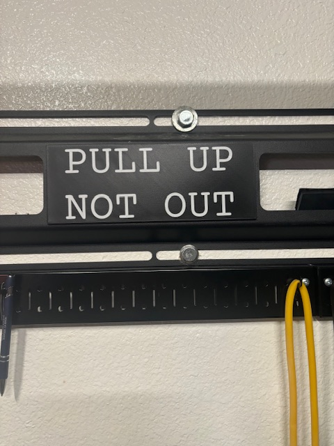 Pull Up - Not Out Sign for Home Gym by BrownBEAR | Download free STL ...