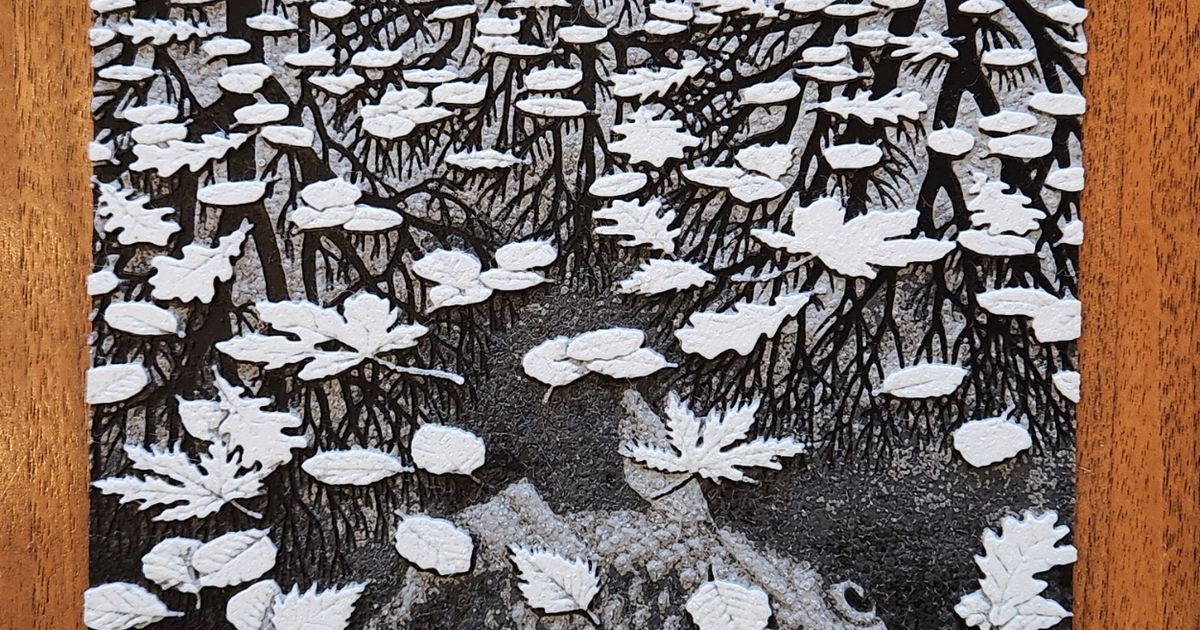 M. C. Escher's Three Worlds - HueForge by Jon | Download free STL model ...