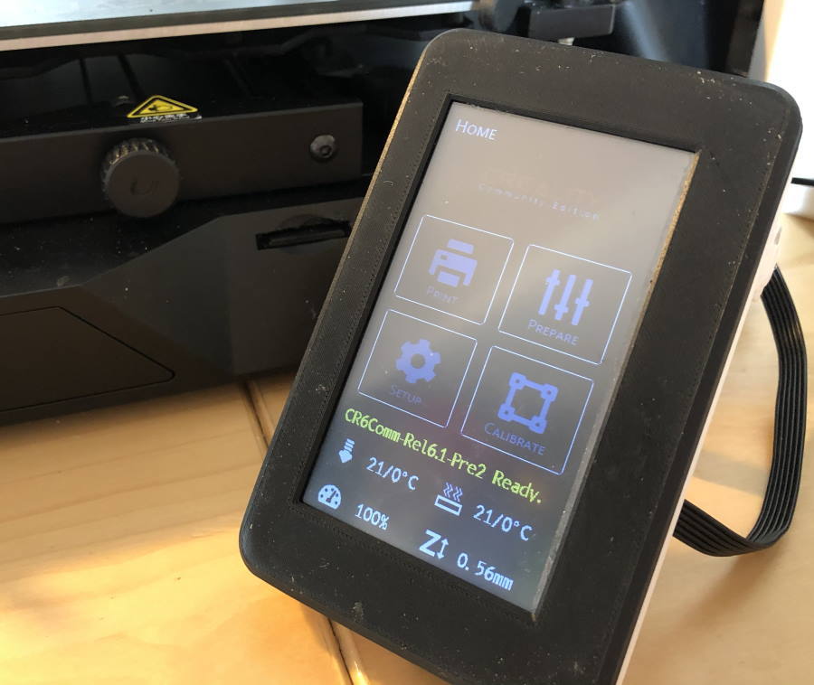 Adjustable DWIN Touchscreen stand (CR-6 SE, Ender 3) by Sebazzz ...