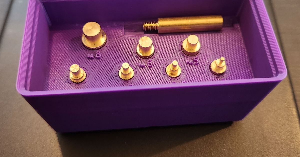 Gridfinity bin for heatset tool tips by ScruffyOrc | Download free STL model | Printables.com