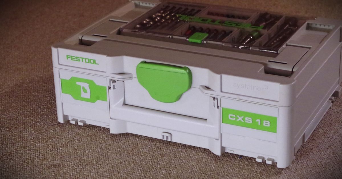 CXS 18 label for Tanos / Festool / Bott systainer SYS3 by Piotr Kamycki ...